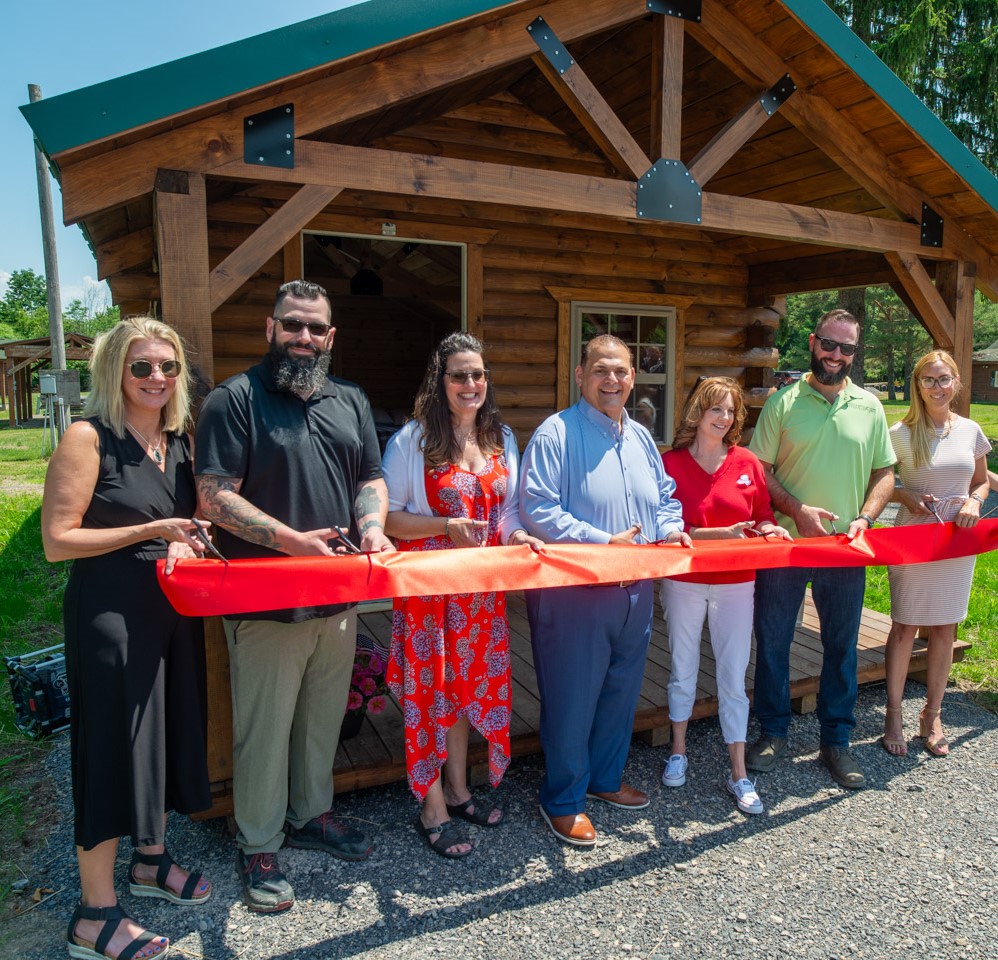 Sitrin Cuts Ribbon on New Cabin for Veterans | Sitrin Health Care Center