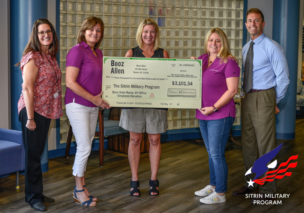 Booz Allen Hamilton Employees Raise Funds for Sitrin Military Program ...